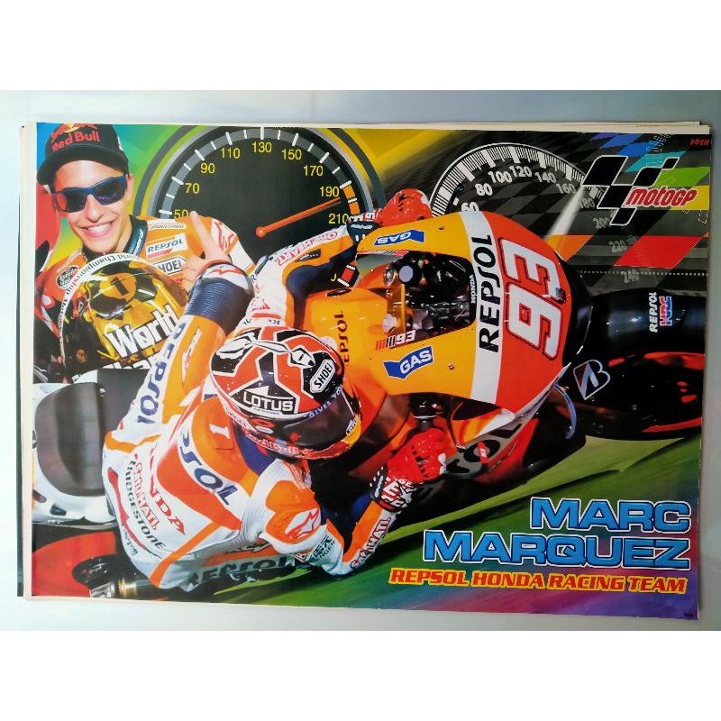 Jual poster marc marQues motor GP ukuran 50x70 | Shopee Indonesia