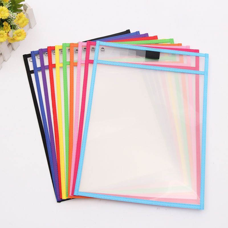 Jual Premium wipe clean sheet reusable clear pocket tempat dokumen ...