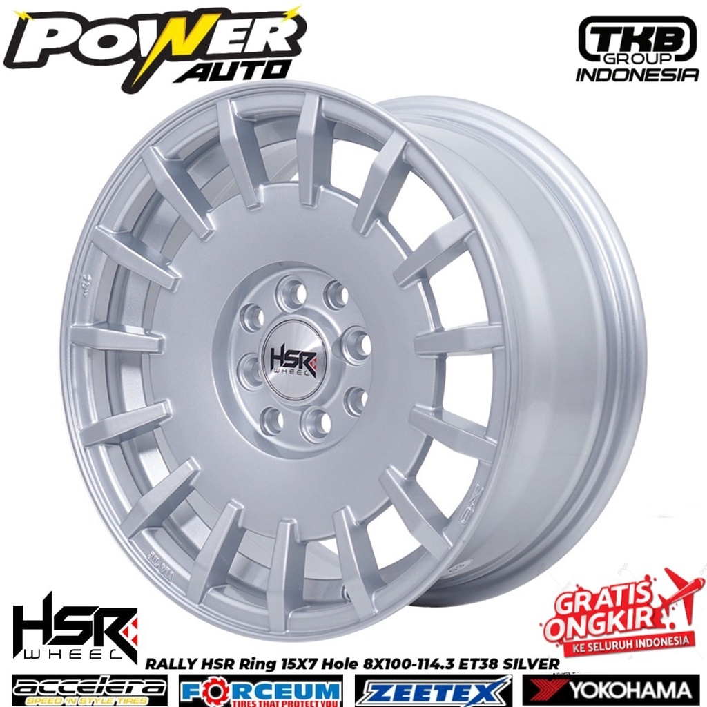 Jual PELEK VELG MOBIL RALLY LOOK RING 15 LEBAR 7 PCD 4X100-114,3 ET38 HSR RALLY UNTUK SOLUNA ...