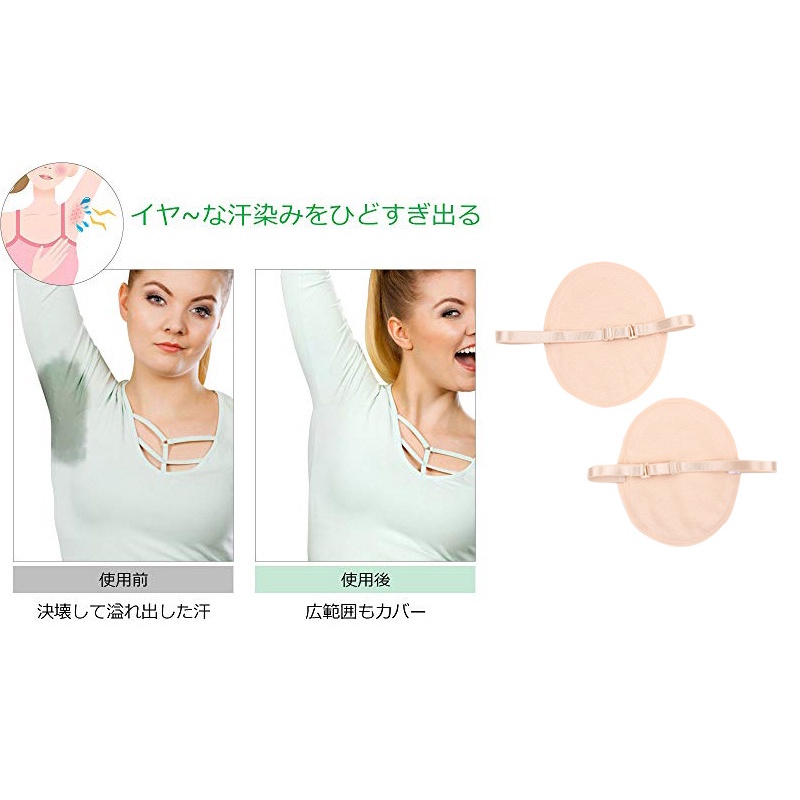 Jual Reusable Armpit Pad Kain Pelindung Penyerap Ketiak Keringat Sweat ...