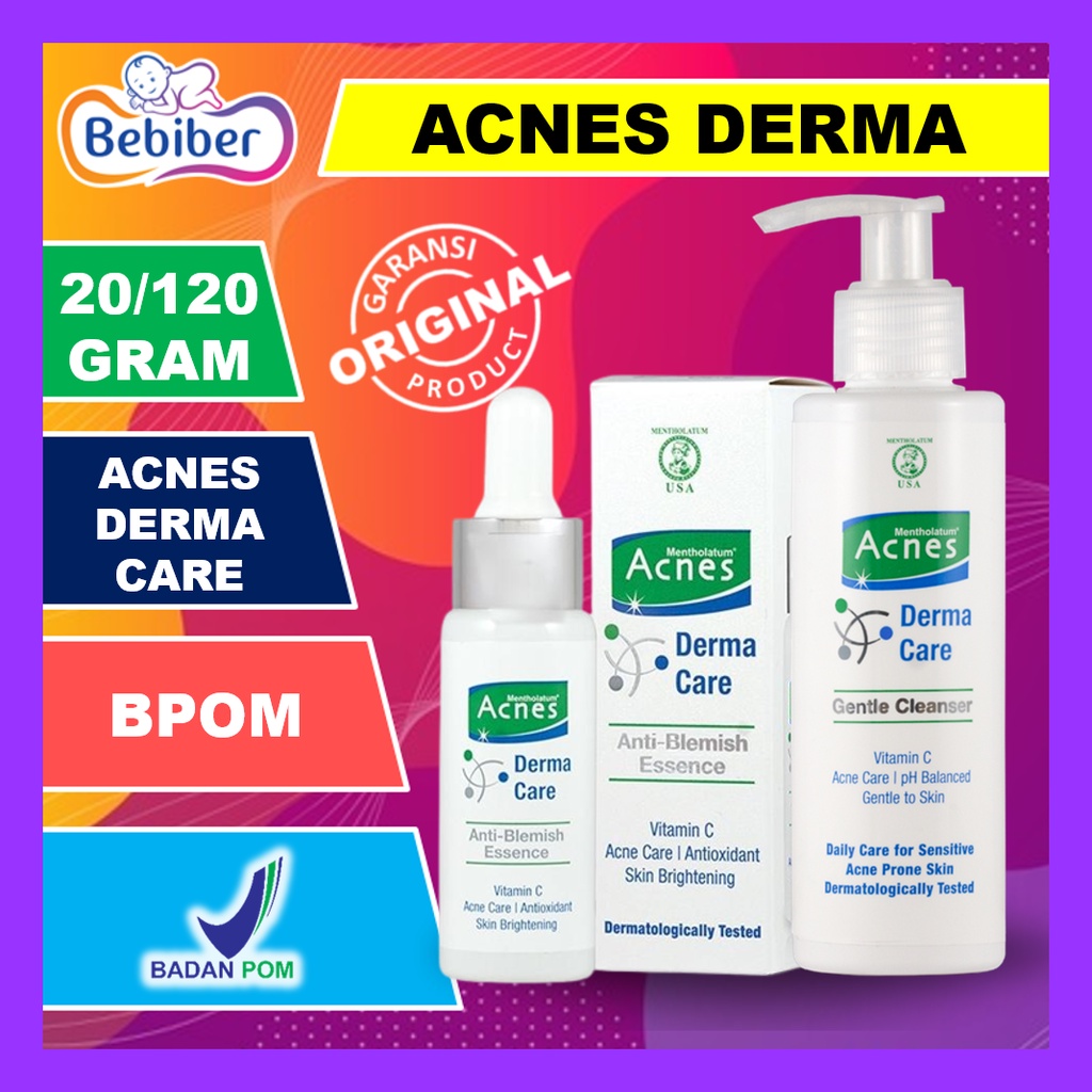 Jual Acnes Derma Care Essence 20ml & Derma Gentle Cleanser 120gr - Acne ...
