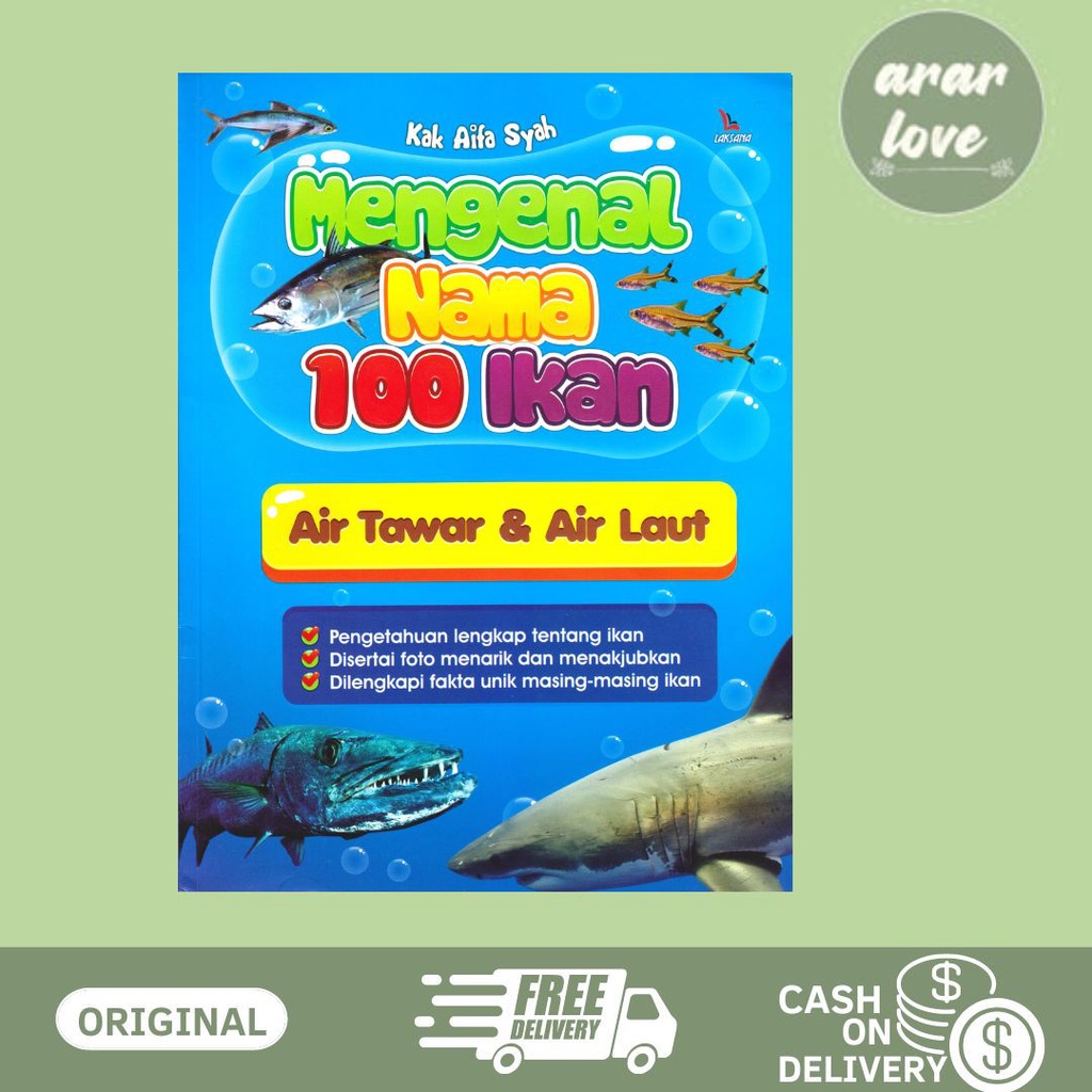 Jual Buku Mengenal Nama 100 Ikan Air Tawar And Air Laut Shopee Indonesia