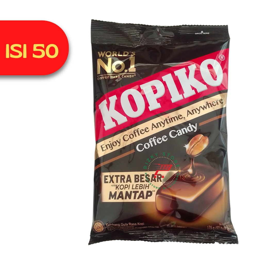 Jual #MAYORA Permen Kopiko 1 Bungkus 175 Gram 50 Pcs | Shopee Indonesia