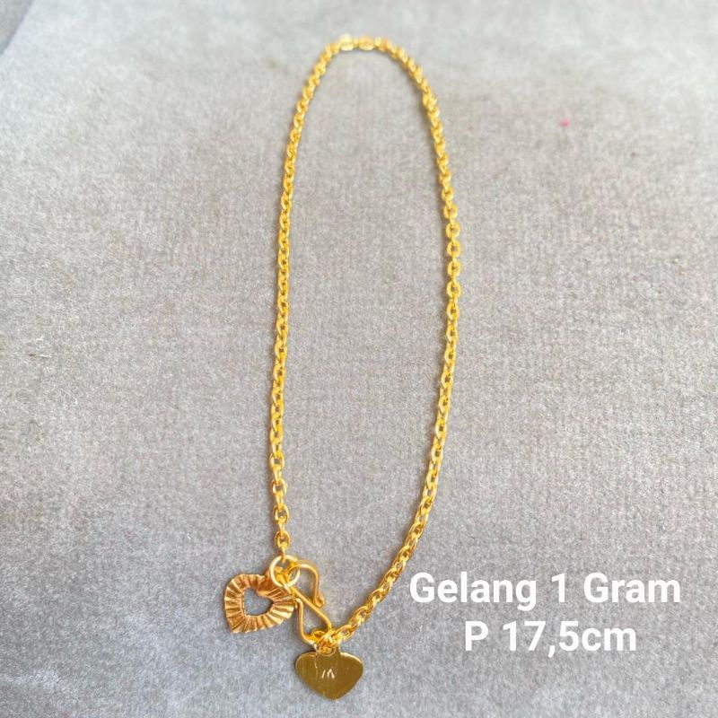Jual Gelang Tangan Dewasa Emas Muda 1 Gram | Shopee Indonesia
