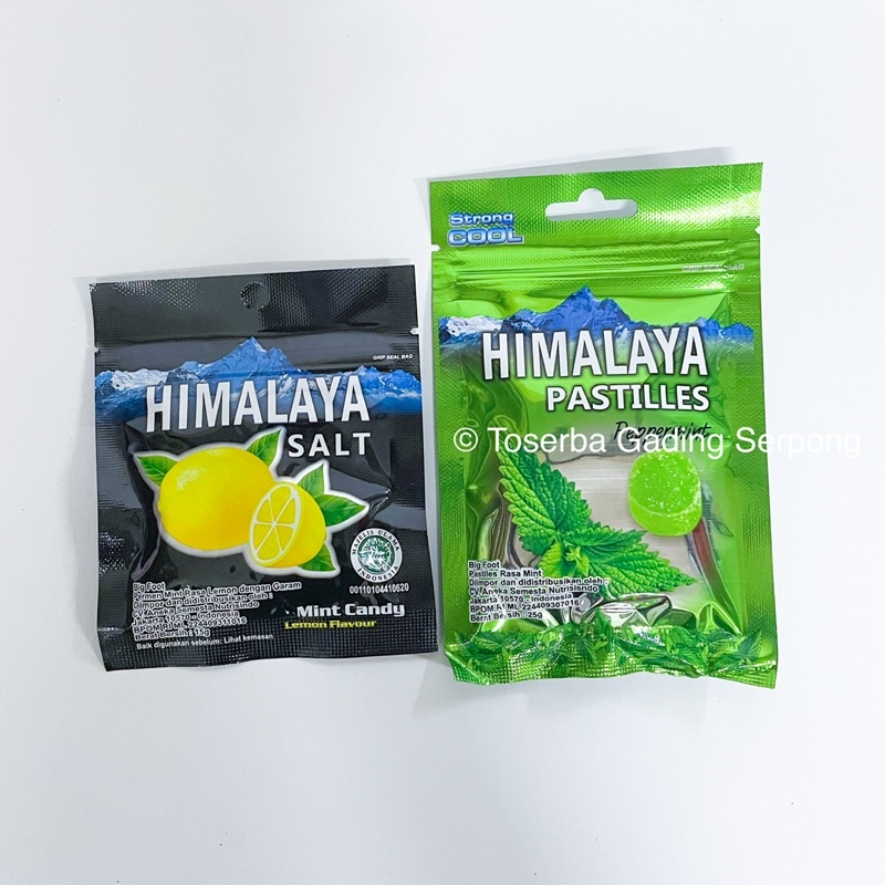 Jual Permen Himalaya Salt Lemon Mint dan Pastilles Peppermint | Shopee ...