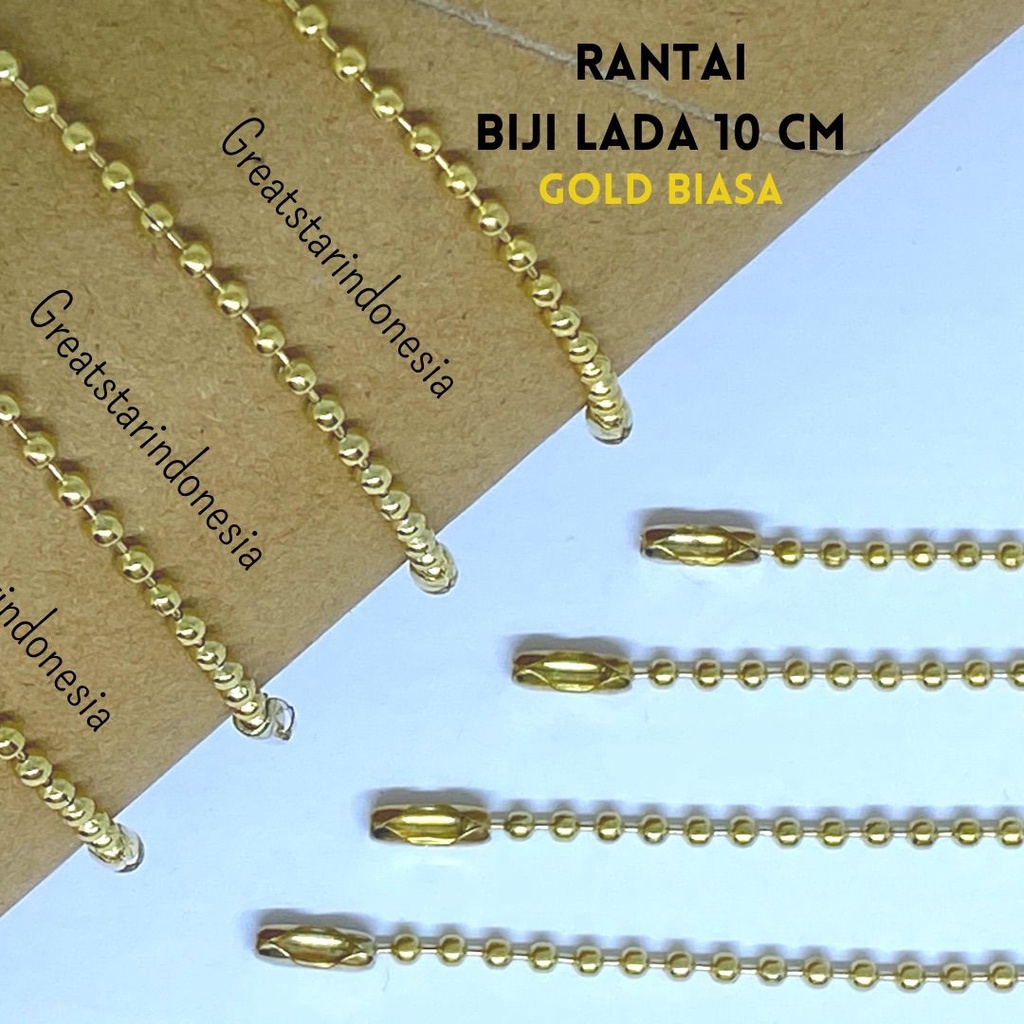 Jual RANTAI BIJI LADA/MERICA GOLD !!! ECERAN / PCS | Shopee Indonesia