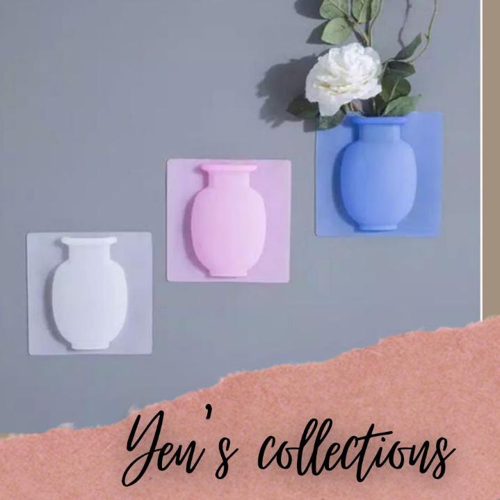 Jual Sale--vas bunga silicone tempel unik pot tanaman air | Shopee ...