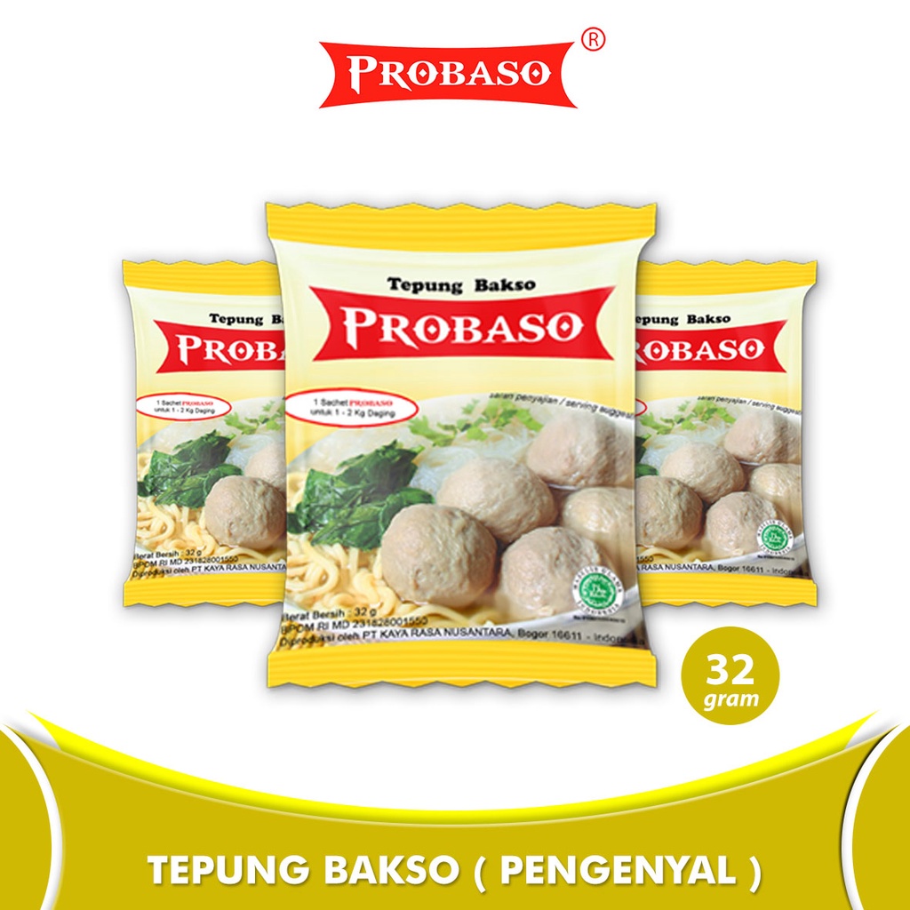 Jual Tepung Untuk Bakso Probaso 32gr Free Iga Sapi / Khas Solo 125gr ...