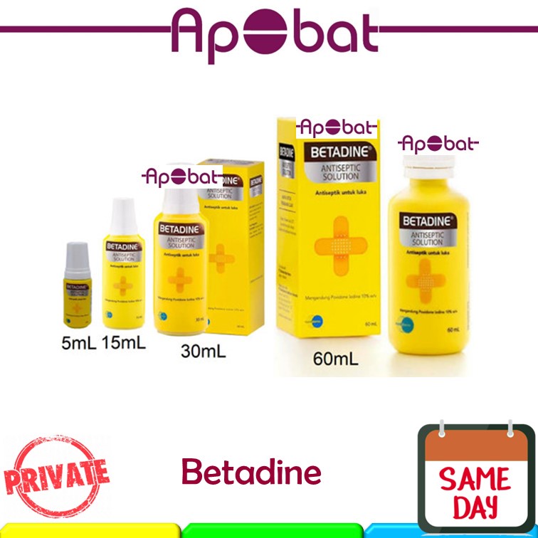Jual - ApObat - Betadine Antiseptik - Obat Merah 5 ml / 15 ml Betadine ...