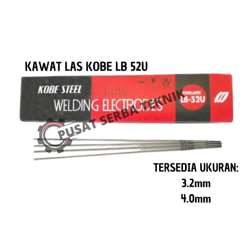 Jual Kawat Las KOBE STEEL LB-52U 5 Kg Ukuran 3.2 mm 4 mm | Shopee Indonesia