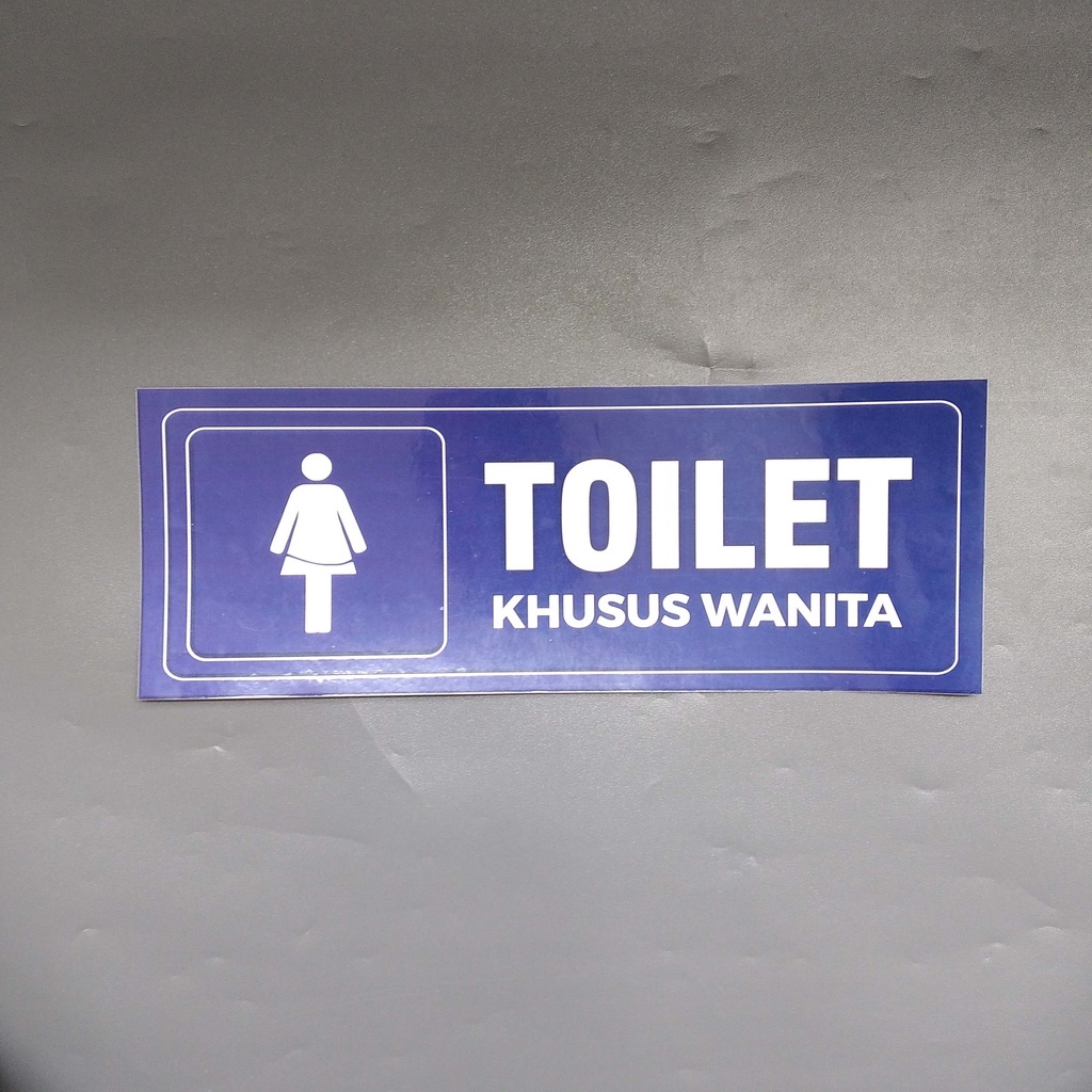 Jual Stiker Tanda Toilet Khusus Wanita - Stiker Sign Toilet - Stiker ...
