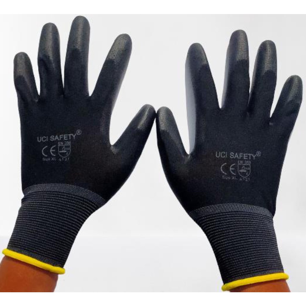 Jual Safety Gloves Ukuran S,M, L, XL Kerja Polyurethane Multi Purpose ...