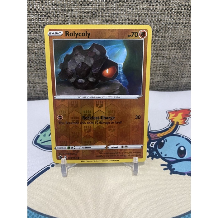 Jual Pokemon TCG English Rolycoly - 078/163 - Reverse Holo Battle ...
