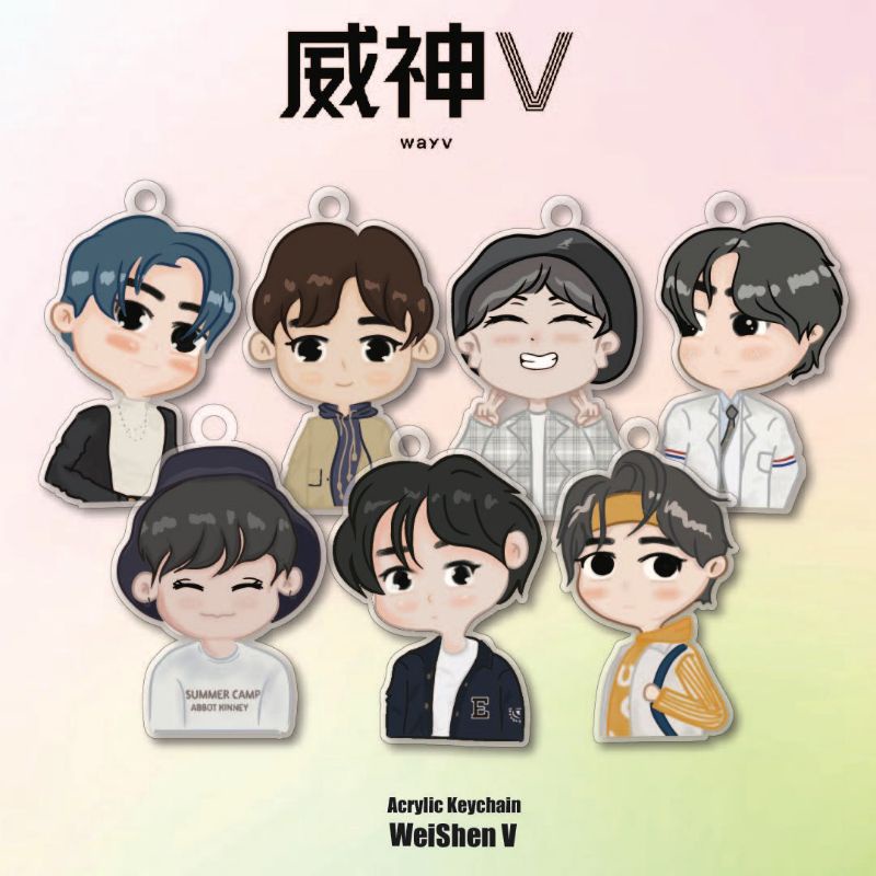 Jual Gantungan Kunci Keychain Akrilik NCT WayV [ Keychain Keyring ...