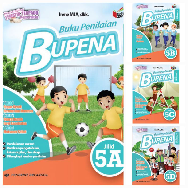 Jual BUKU SISWA KELAS 5 / V SD/MI BUPENA ( BUKU PENILAIAN TEMATIK ) TERPADU JILID 5A , 5B , 5C ...