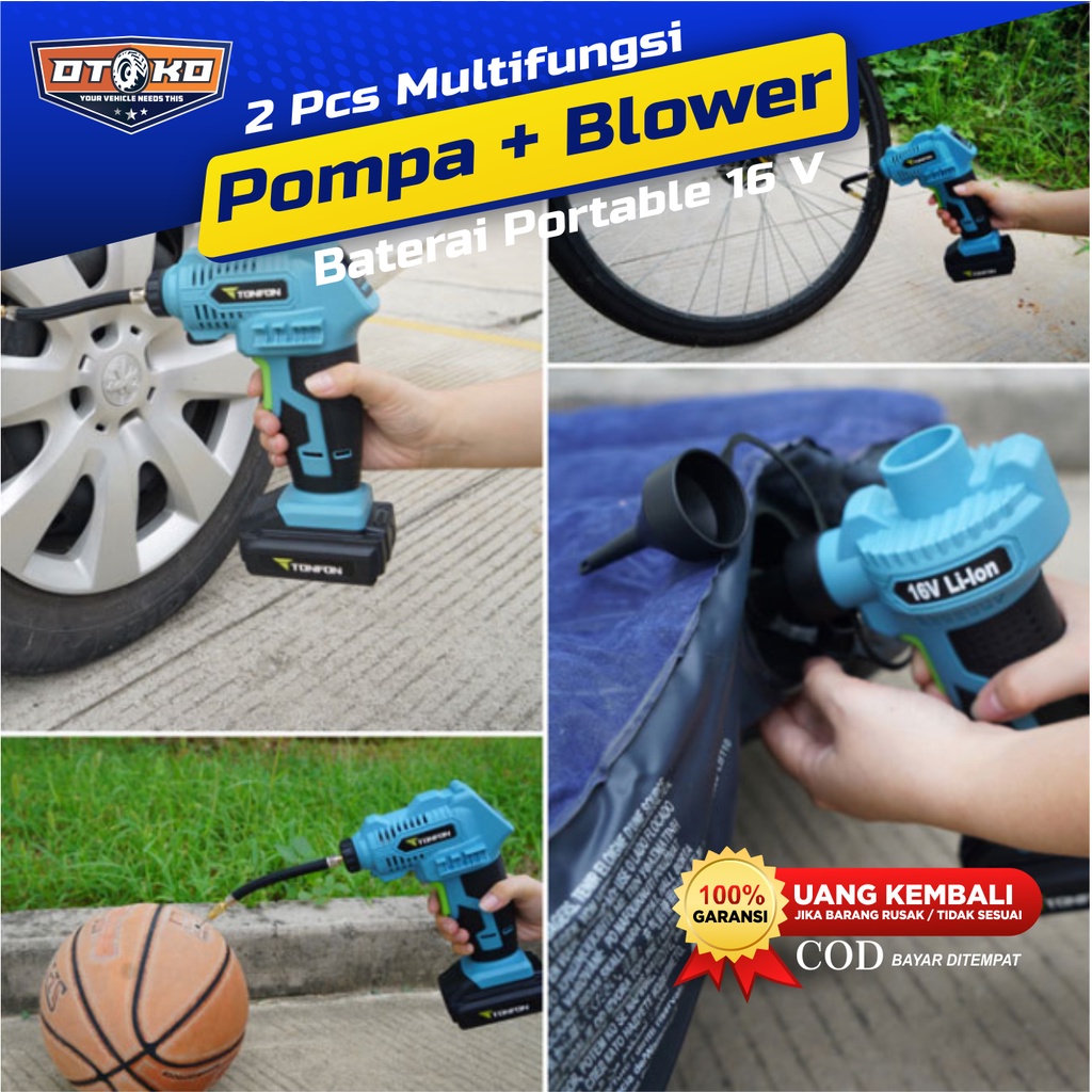 Jual Pompa Mobil Kompressor dan Blower Pompa Kasur Angin Multifungsi ...