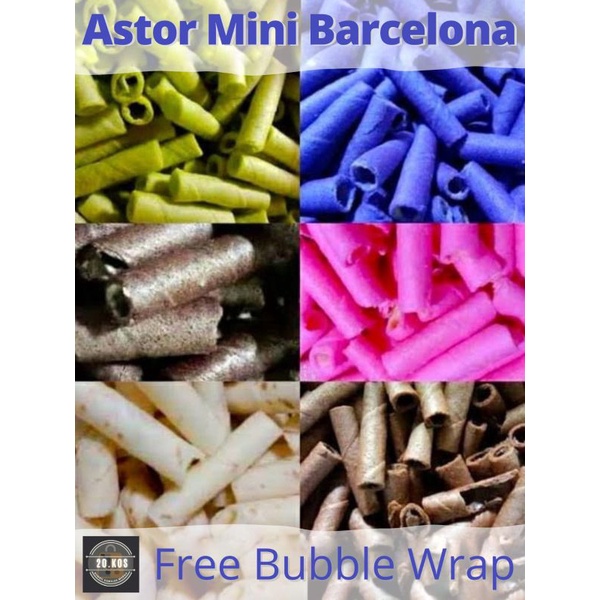 Jual astor mini barcelona 250 gr murah, free kardus dan bubble wrap ...