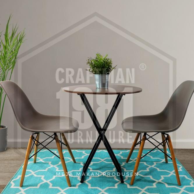 Jual Meja Lipat Bulat 60Cm Round Table Meja Makan Bulat Meja Cafe Bulat ...