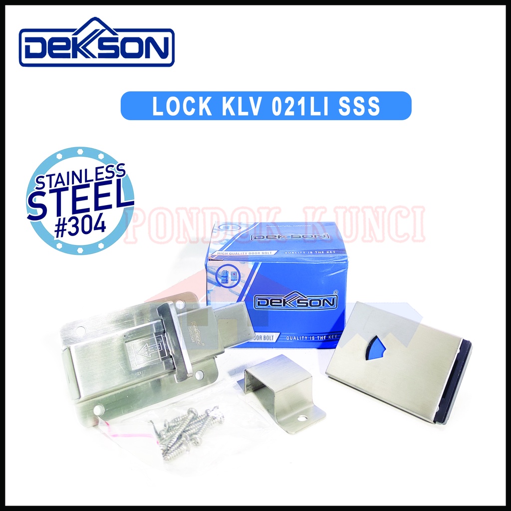 Jual Kunci Pintu Kamar Mandi Dengan Indikator Lock Dekson KLV 021 LI SUS 304 | Shopee Indonesia