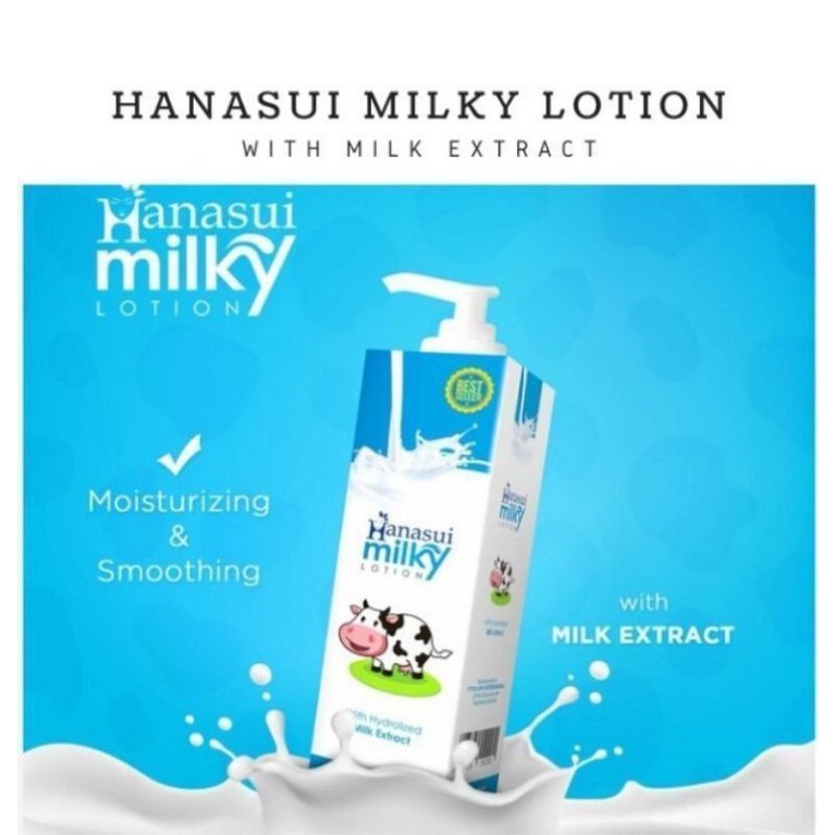 Jual (FREE BUBBLE WRAP) HANASUI MILKY BODY LOTION 240ML | Shopee Indonesia