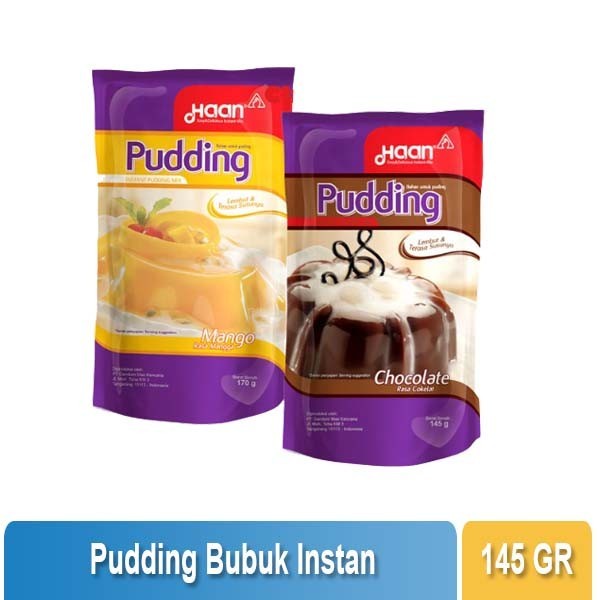 Jual W2fit Haan Pudding Instant Chocolate/ Mangga 145 Gram Puding ...
