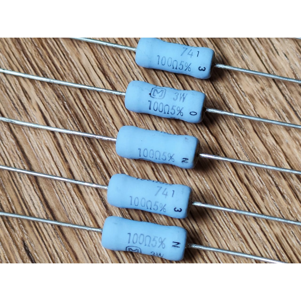 Jual RESISTOR PANASONIC 3W 100 OHM ORIGINAL PENGGANTI RESISTOR 2W 2 ...