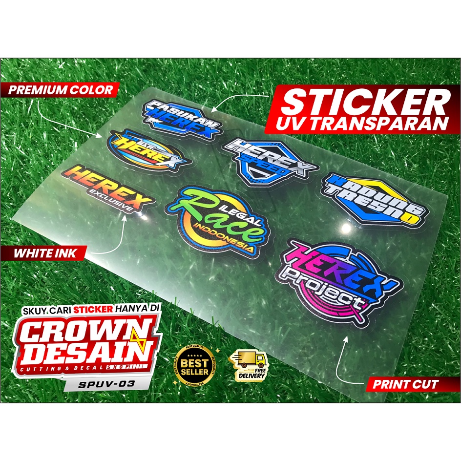 Jual Sticker Racing Vinyl Pack Print & Cut Stiker Motor Sticker VIRAL ...