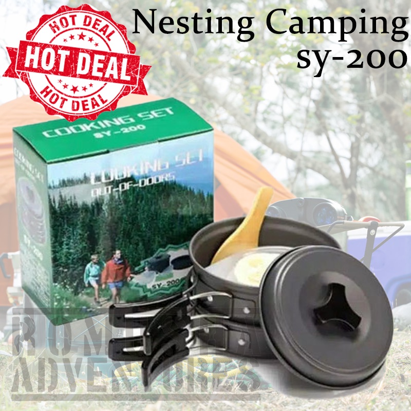 Jual Nesting Cookingset isi 2 Set SY200 Alat Masak Mini Camping ...