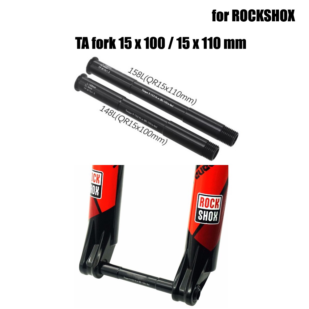 Jual Thru Axle Fork TA For ROCKSHOX 15 x 100 / 15 x 110 Poros Hub ...