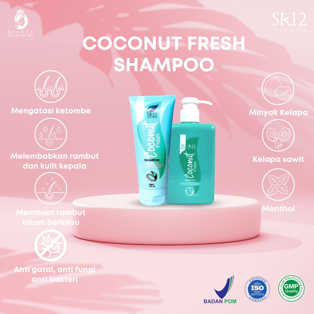 Jual Coconut Fresh Shampoo SR12 Sampo Untuk Rambut Rontok Shampii ...