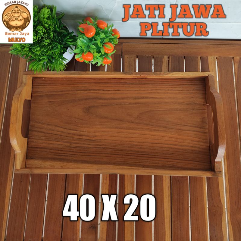 Jual Baki / Nampan / Serving Board / Tepak Saji Dari kayu Jati JAWA ...