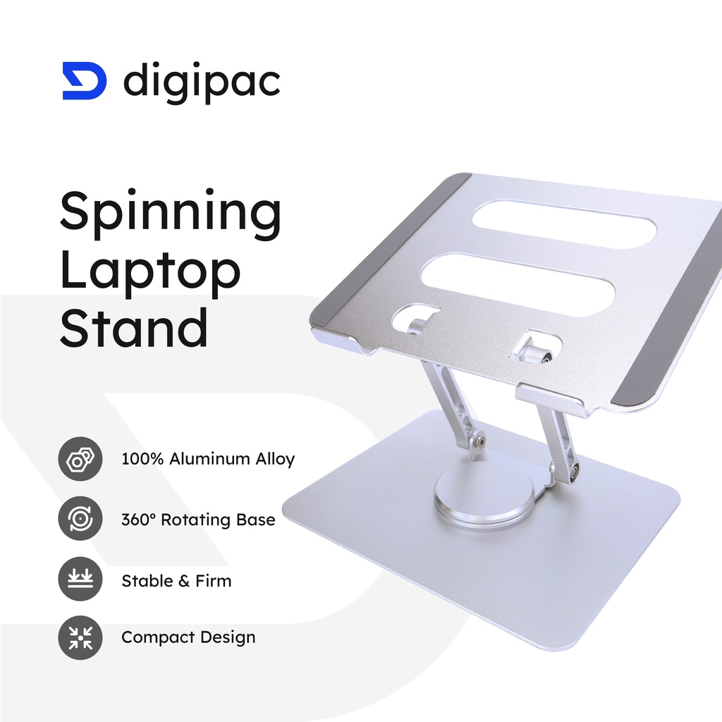 Jual Laptop Stand Putar Spinning Dudukan Laptop Tablet Putar Rotating ...