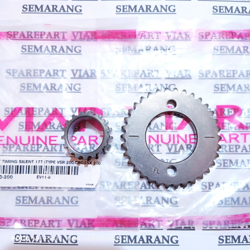 Jual Gigi timing viar cross x 200 VSR 200 gigi sentrik viar untuk 3*4 ...