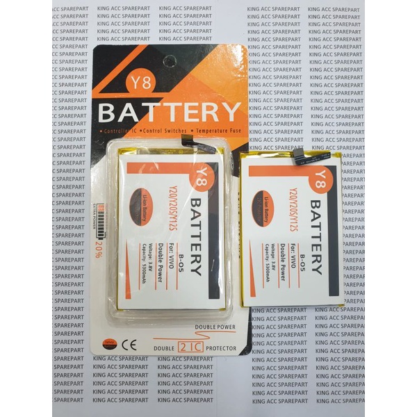 Jual BATERAI BATRE BATERE BATTERY VIVO Y20 Y20I Y12S B-05 Y8 DOUBLE ...