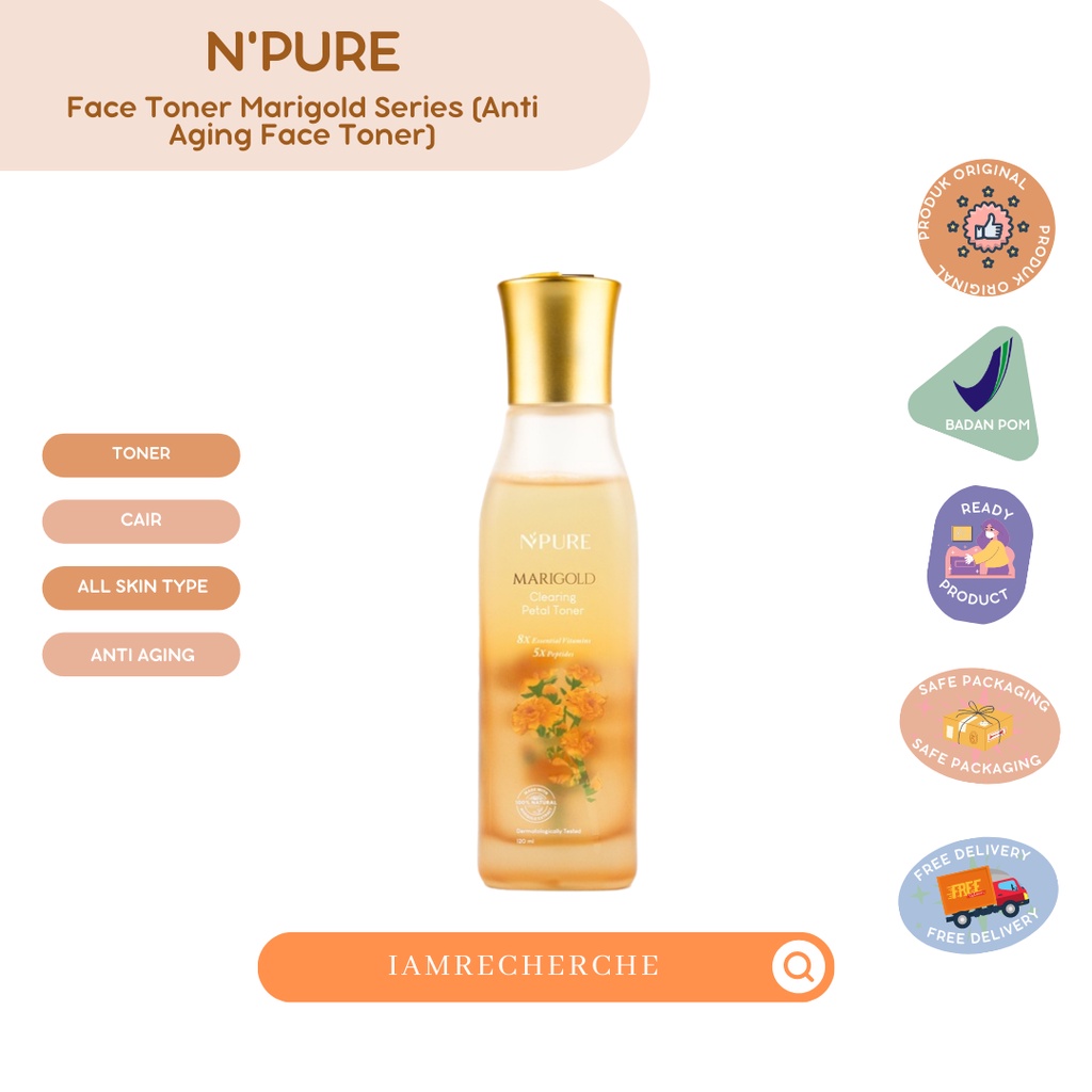 Jual NPURE Face Toner Marigold Series (Anti Aging Face Toner) | Shopee ...