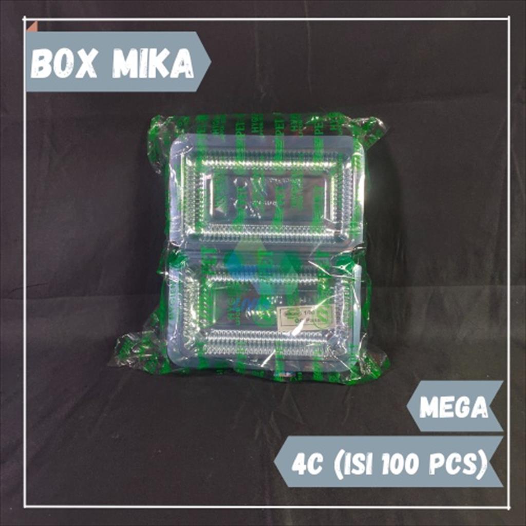 Jual Box Mika Plastik Mega 4C isi 100pcs / Mika Rujak / Mika Sedang ...
