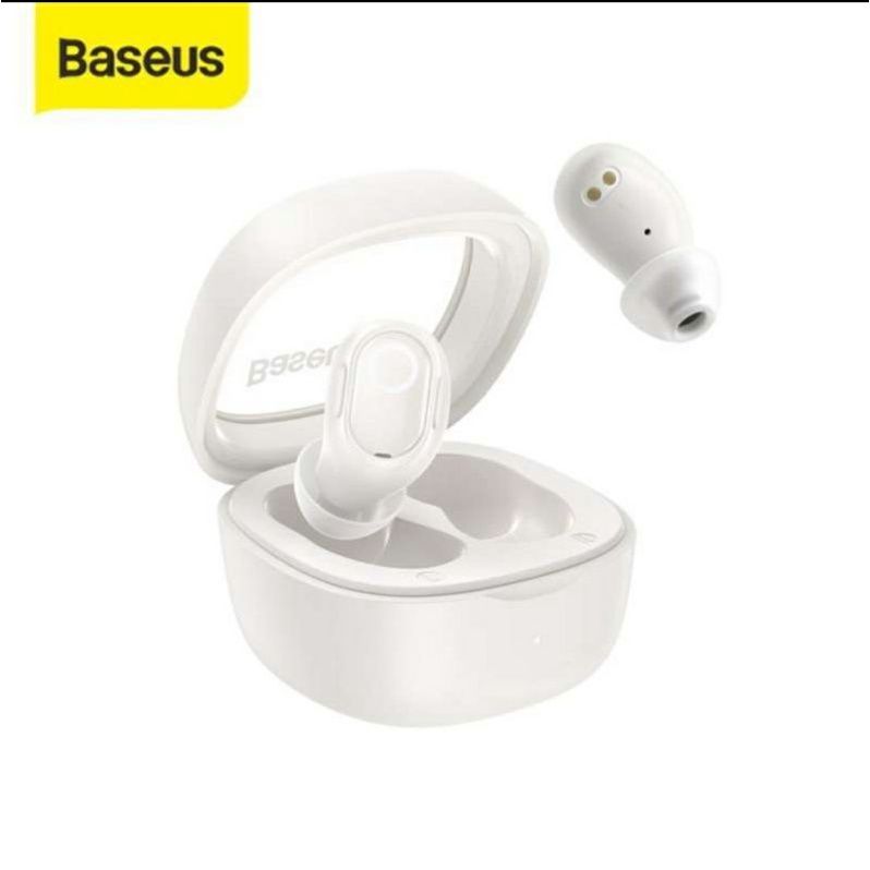 Jual BASEUS TRUE WIRELESS EARBUDS HEADSET BLUETOOTH TWS WM02 - Creamy ...