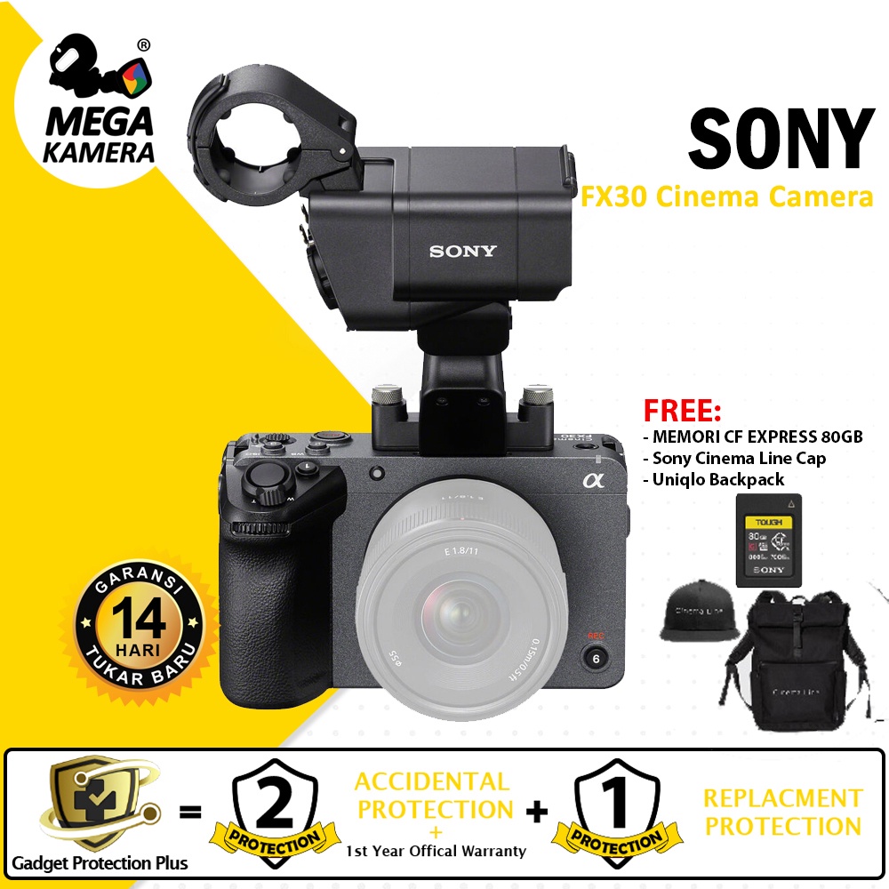 Jual Sony FX30 Digital Cinema Camera With Top Handle XLR - Kamera Video ...