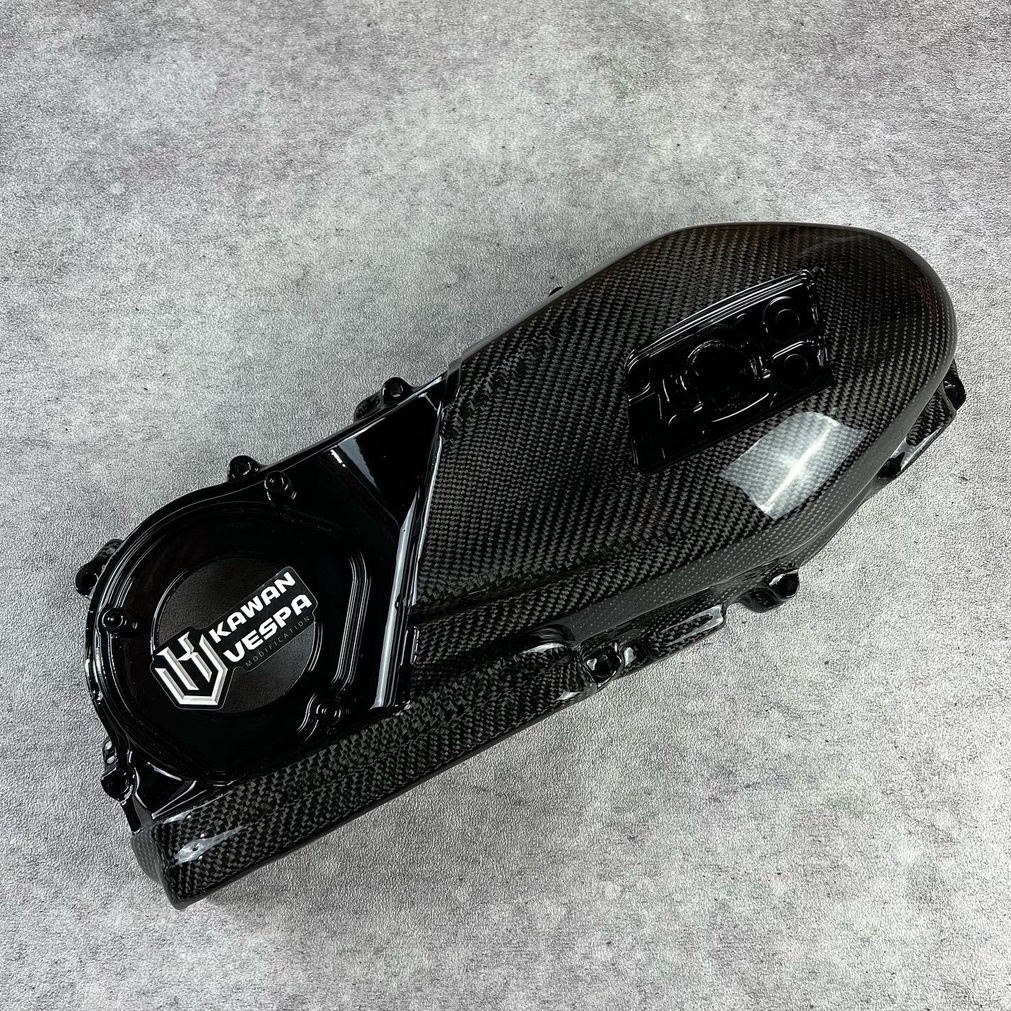 Jual Cover Bak CVT vespa i-Get carbon kevlar for vespa Sprint Primavera ...