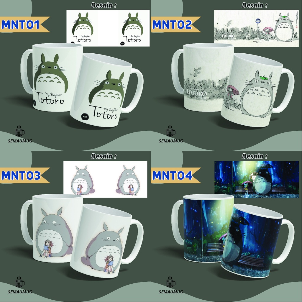 Jual MUG MY NEIGHBOR TOTORO MEI SATSUKI KADO ANIME GELAS CANGKIR PRINT ...