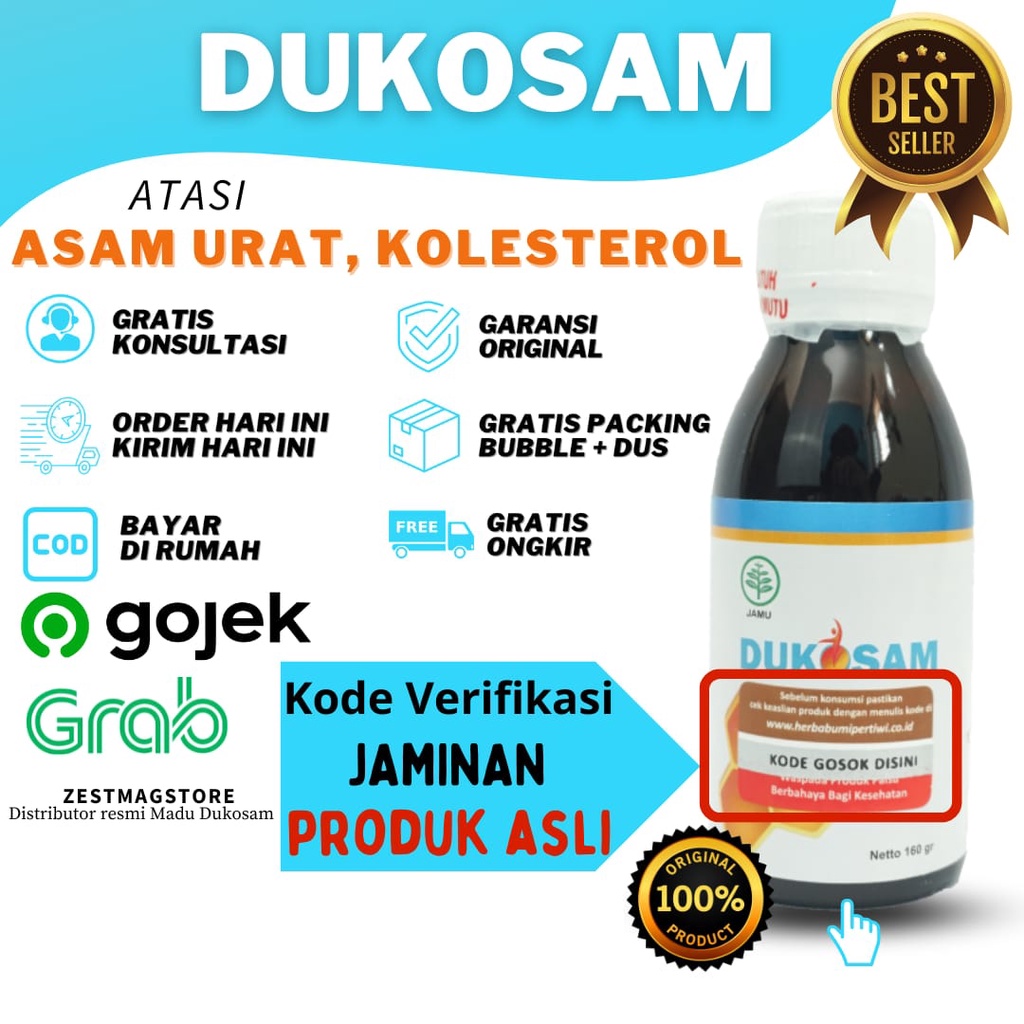 Jual PAKET HEMAT ISI 2 MADU DUKOSAM ASLI HERBAL ALMI OBAT NYERI BETIS ...
