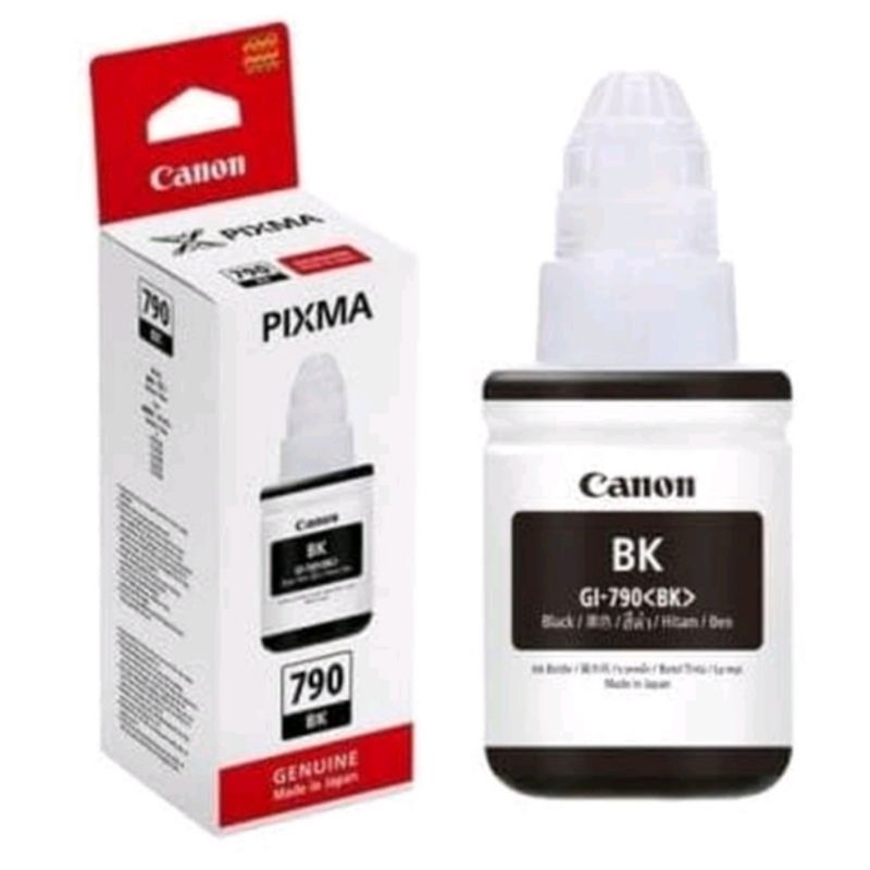 Jual TINTA REFILL CANON PIXMA GI-790 BLACK/HITAM 135 ML | Shopee Indonesia