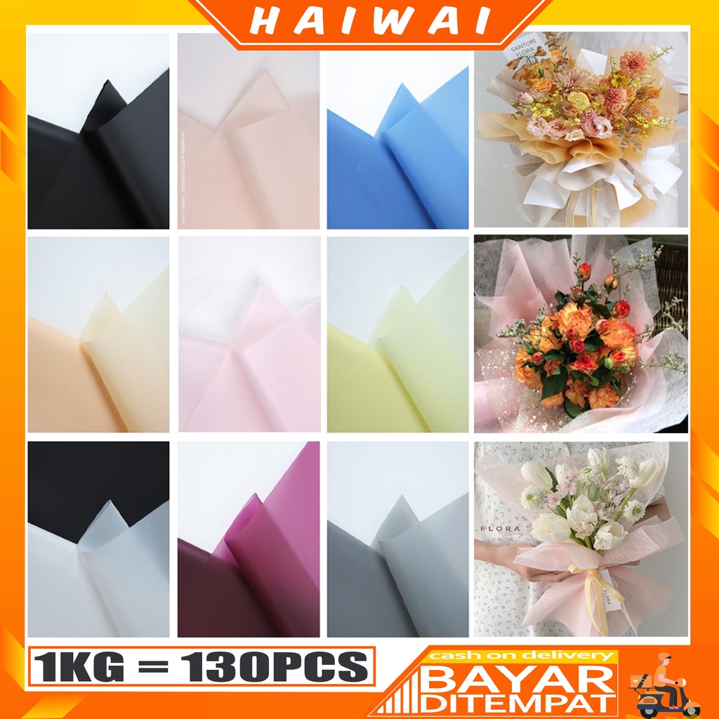 Jual HaiWai COD Kertas Bunga Tissue / Kertas Anti Minyak / Tisu Florist ...