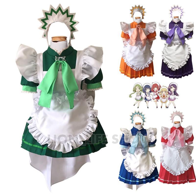 Jual Tokyo Mew Mew Momomiya Ichigo Maid Dress Midorikawa Retasu Cosplay ...