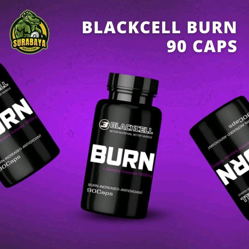 Jual Suplemen Diet Fat Burner L Carnitine Blackcell Burn 90 Capsules