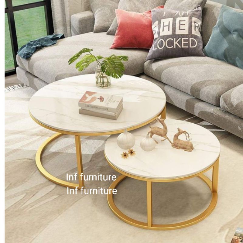 Jual meja nesting meja marmer tingkat meja tamu marmer tingkat | Shopee ...