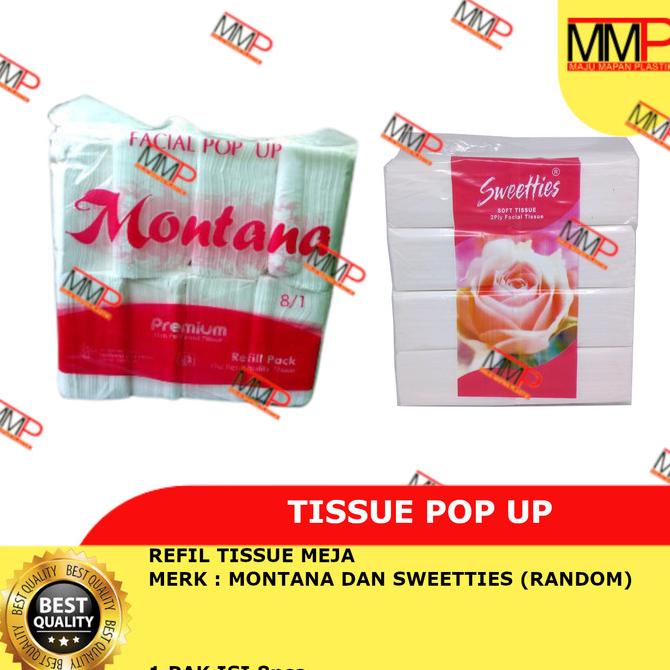 Jual Tissue Pop Up Montana / Tissue Refill meja GROSIR 1 DOS ISI 10 PAK ...