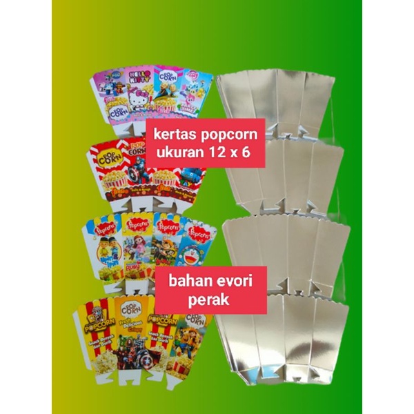 Jual kertas popcorn / kotak popcorn / bungkus popcorn / karton popcorn ...