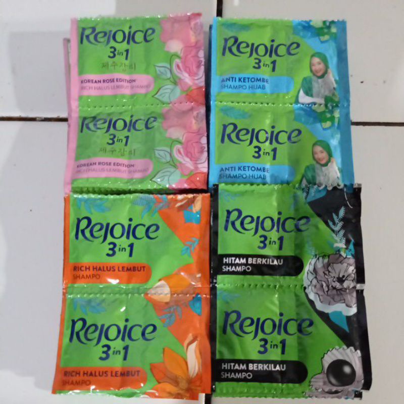 Jual SHAMPO REJOICE ALL VARIAN 10ML HARGA MURAH HARGA GROSIR | Shopee ...