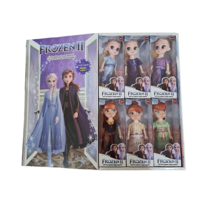 Jual Boneka Mini isi 6 ala Frozen Boneka Ukuran 4,5 inch dan 6 inch ...